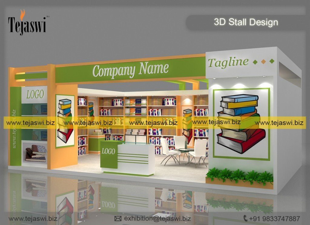 9 Meter x 5 Meter Education Exhibition Stand Design EC-951S-1 ...