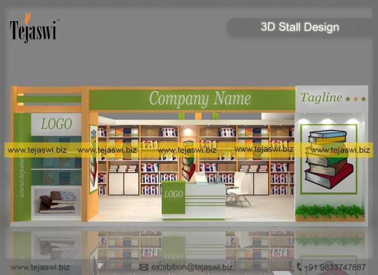 Exhibition Stall Designer India 9 Meter x 5 Meter Education Exhibition ...
