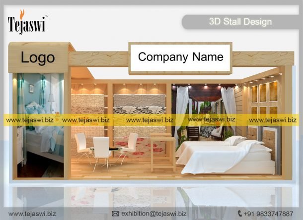 Exhibition Stall Designer India 6 Meter x 3 Meter Exhibitor Stand ...
