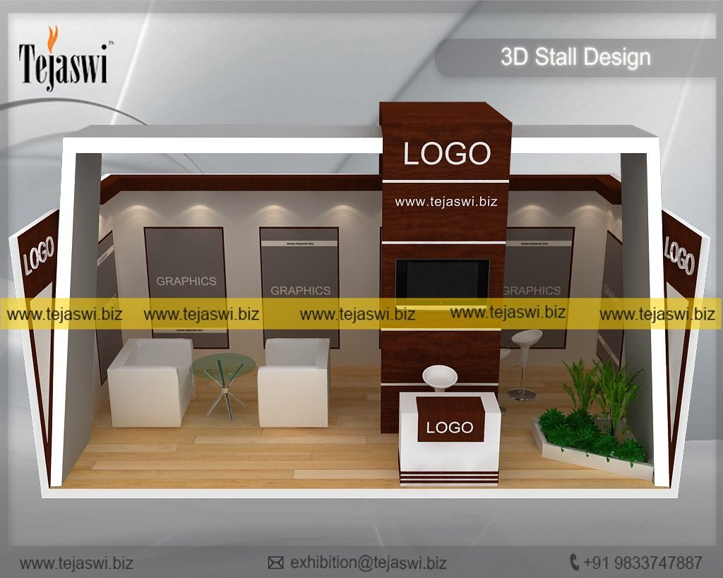 Exhibition Stall Designer India 6 Meter x 3 Meter Exhibit Stand Design ...
