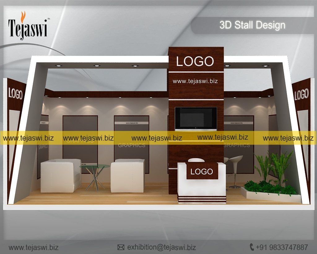 6 Meter x 3 Meter Exhibit Stand Design EC-631S-9