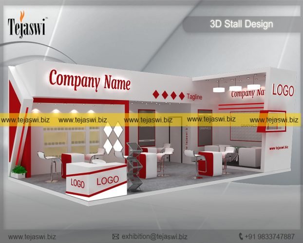 Exhibition Stall Designer India 9 Meter x 5 Meter Exhibition Booth ...